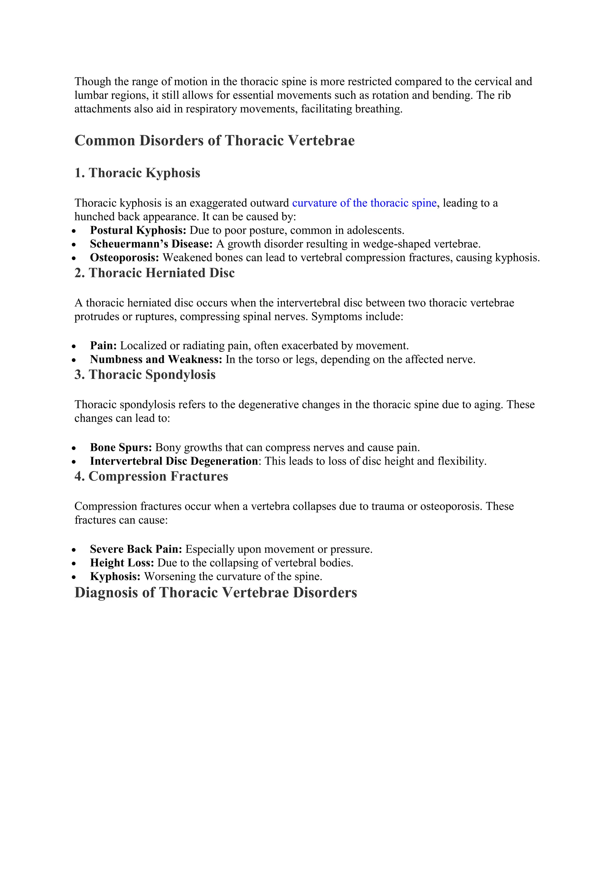 Thoracic Vertebrae: Anatomy, Function, and Common Disorders | The ...