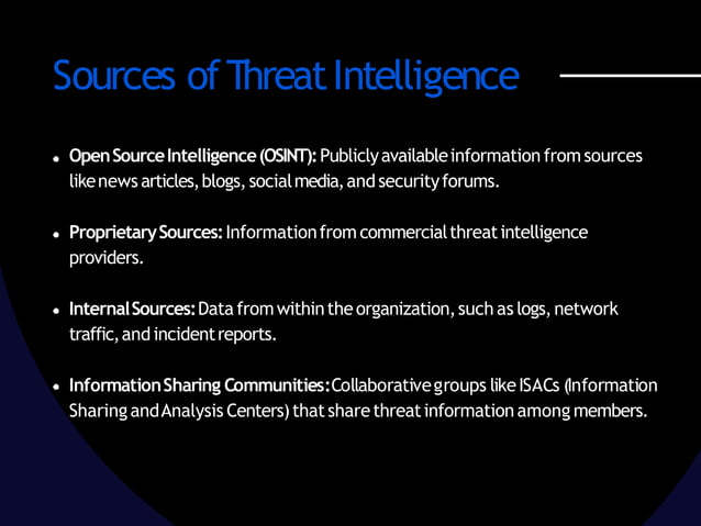 Understanding Threat Intelligence | What is Threat Intelligence | PPT
