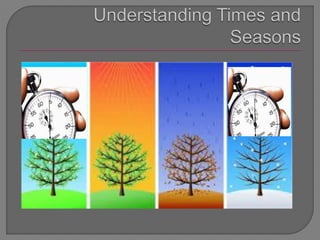 Understanding times and seasons | PDF