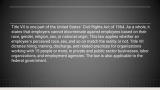 Understanding Title VII | PPTX