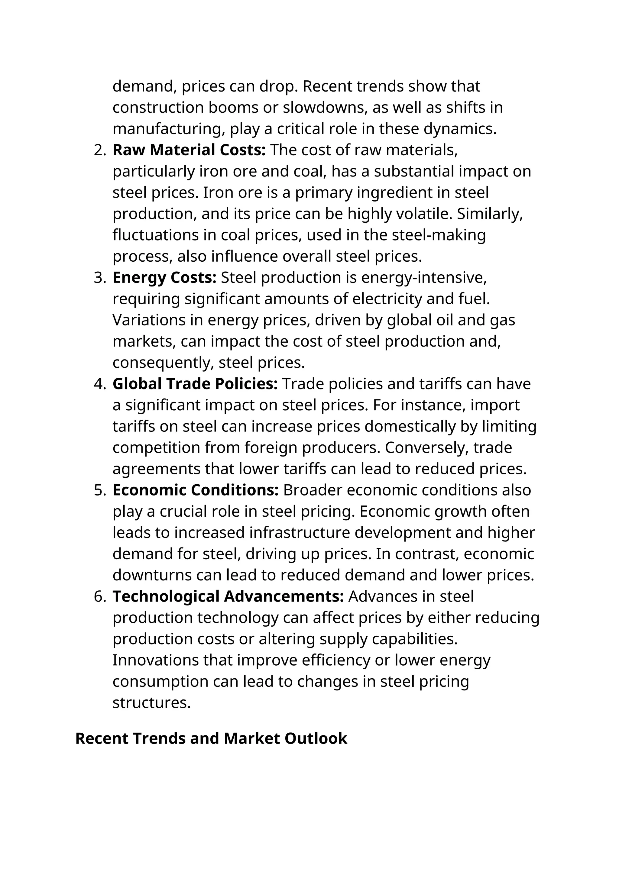 Understanding today steel price: key factors and market trends | DOCX