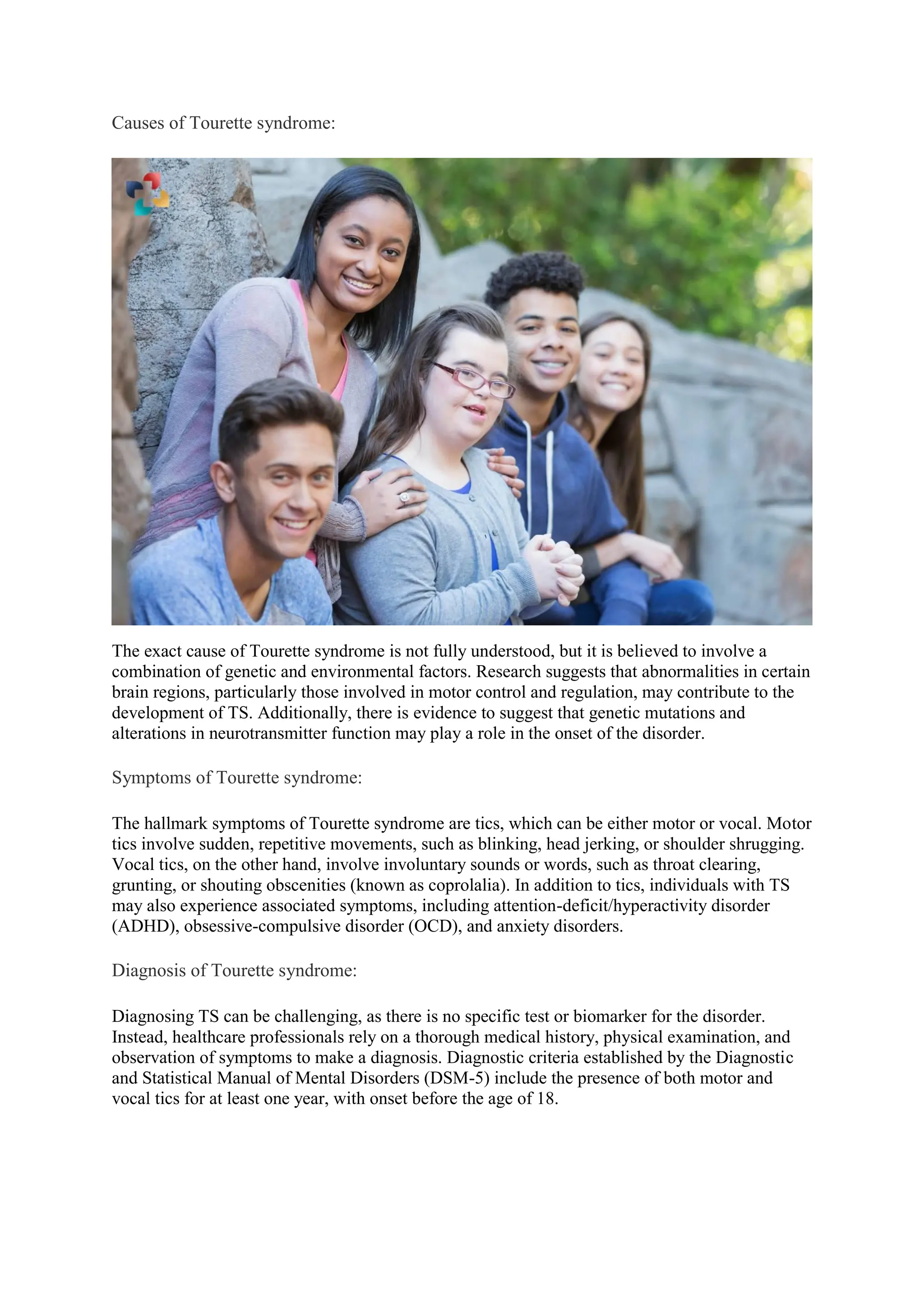 Understanding Tourette Syndrome: Causes, Symptoms, and Treatment ...