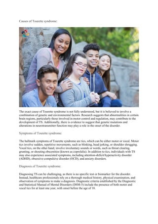 Understanding Tourette Syndrome: Causes, Symptoms, and Treatment ...