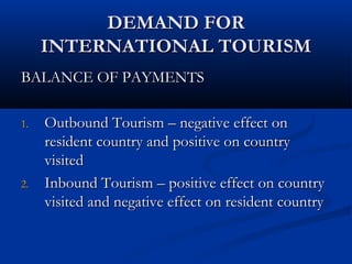 Understanding tourism demand | PPT