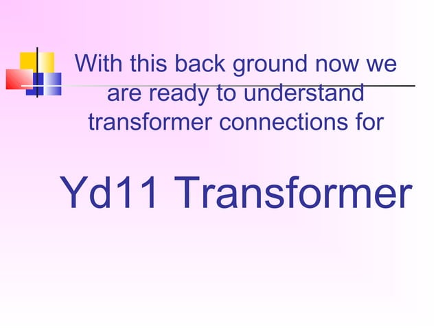 Understanding Transformer Vector Group Ppt
