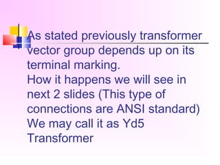 Understanding transformer vector group | PPT