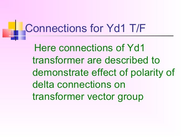 Understanding transformer vector group