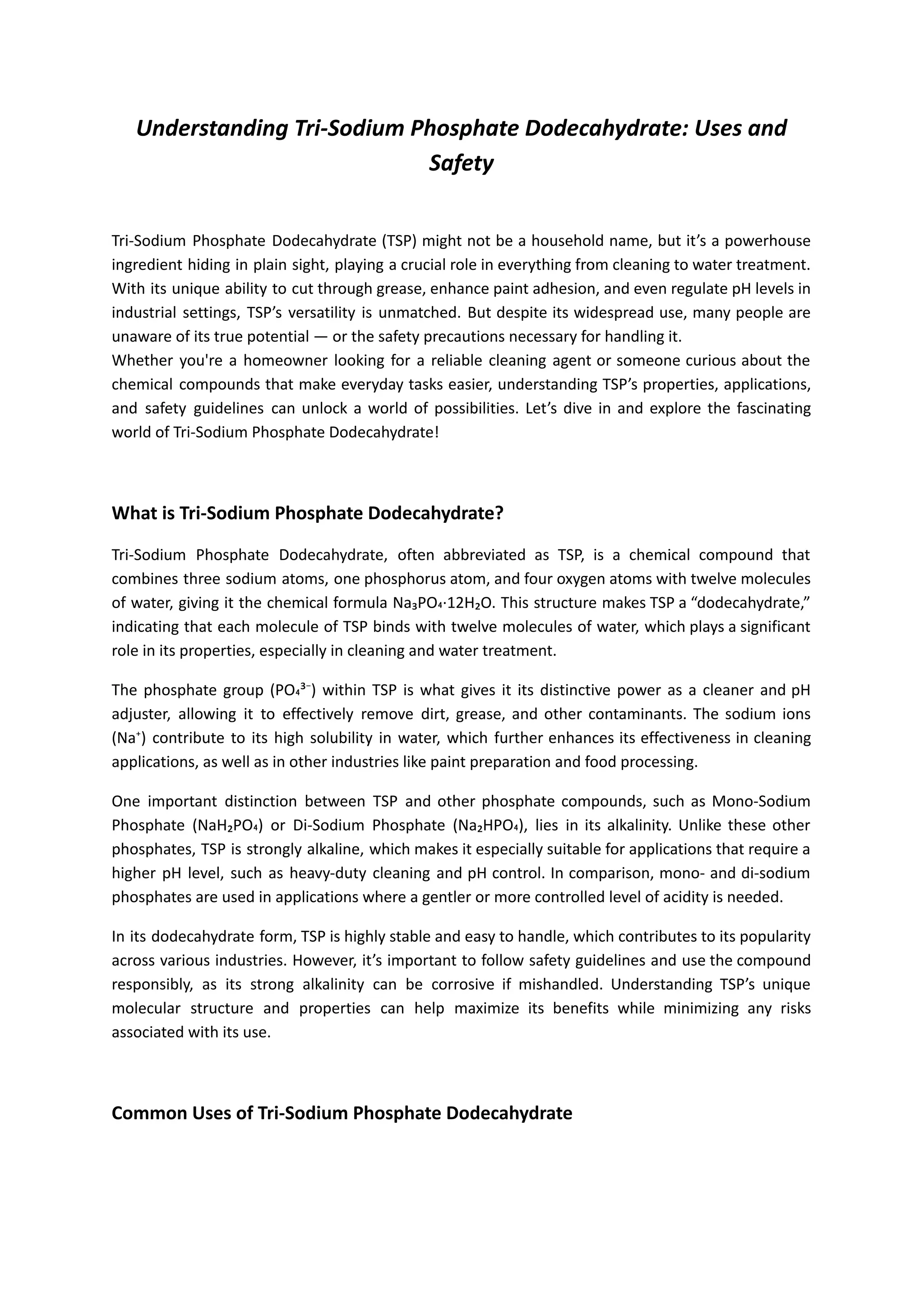 Understanding Tri-Sodium Phosphate Dodecahydrate_ Uses and Safety.pdf