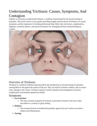 Understanding Trichiasis Causes, Symptoms, And Contagion.pdf