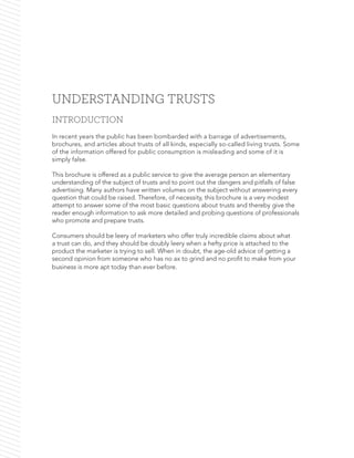 Understanding Trusts | PDF | Life Insurance | Insurance