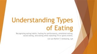 Understanding All the Types of Eating.pptx