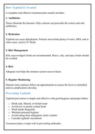 Understanding Typhoid: Symptoms, Risks, and the Importance of Early ...