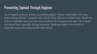 Understanding Typhoid and How to Prevent It in Everyday Life | PDF