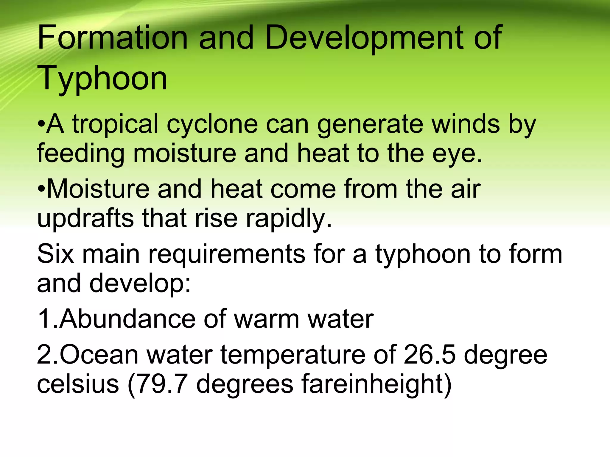 Understanding typhoons | PPTX