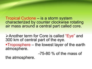 Understanding typhoons | PPTX