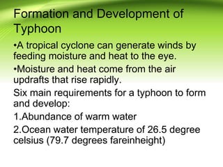 Understanding typhoons | PPTX