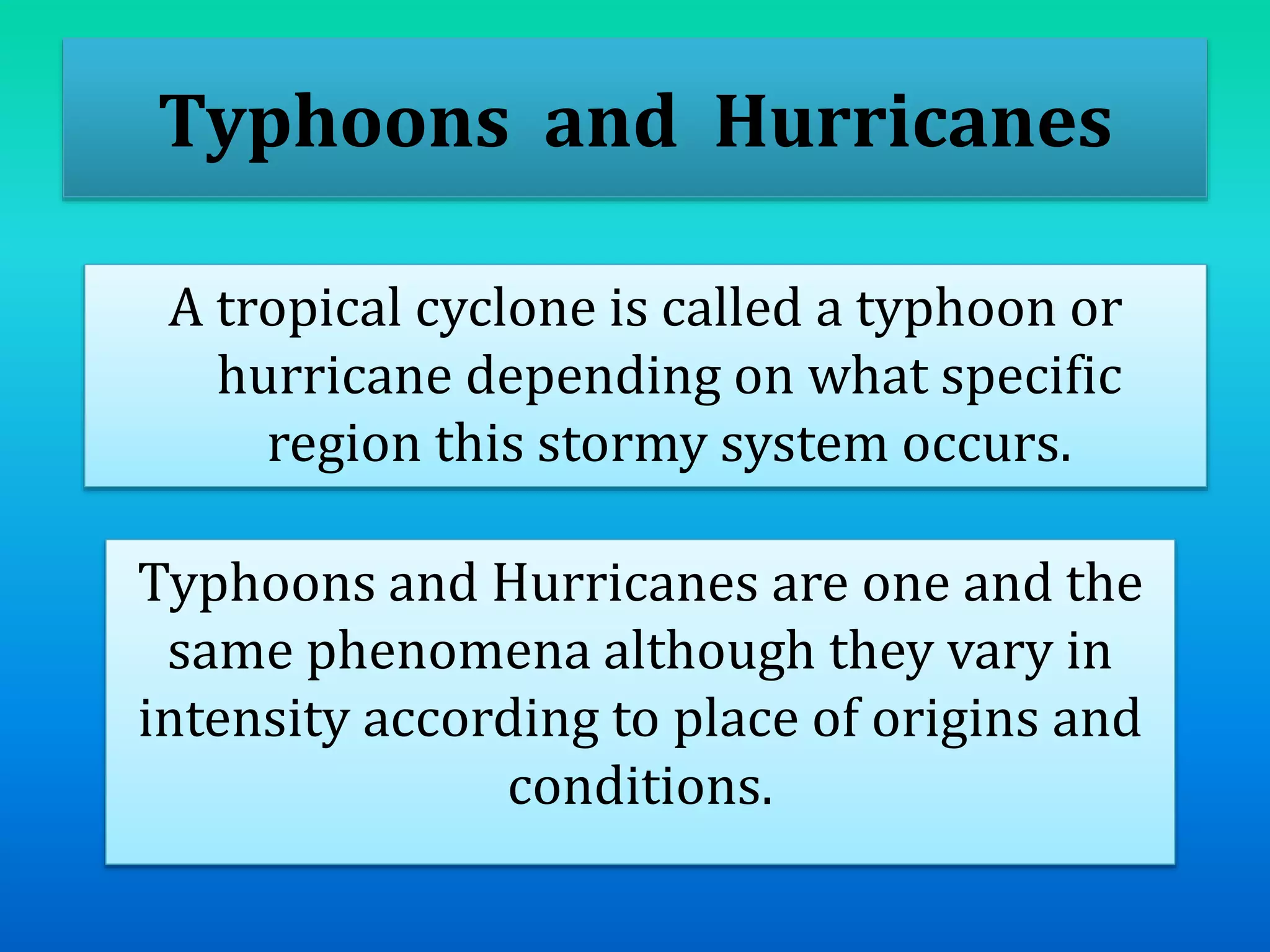Understanding Typhoons | PPTX