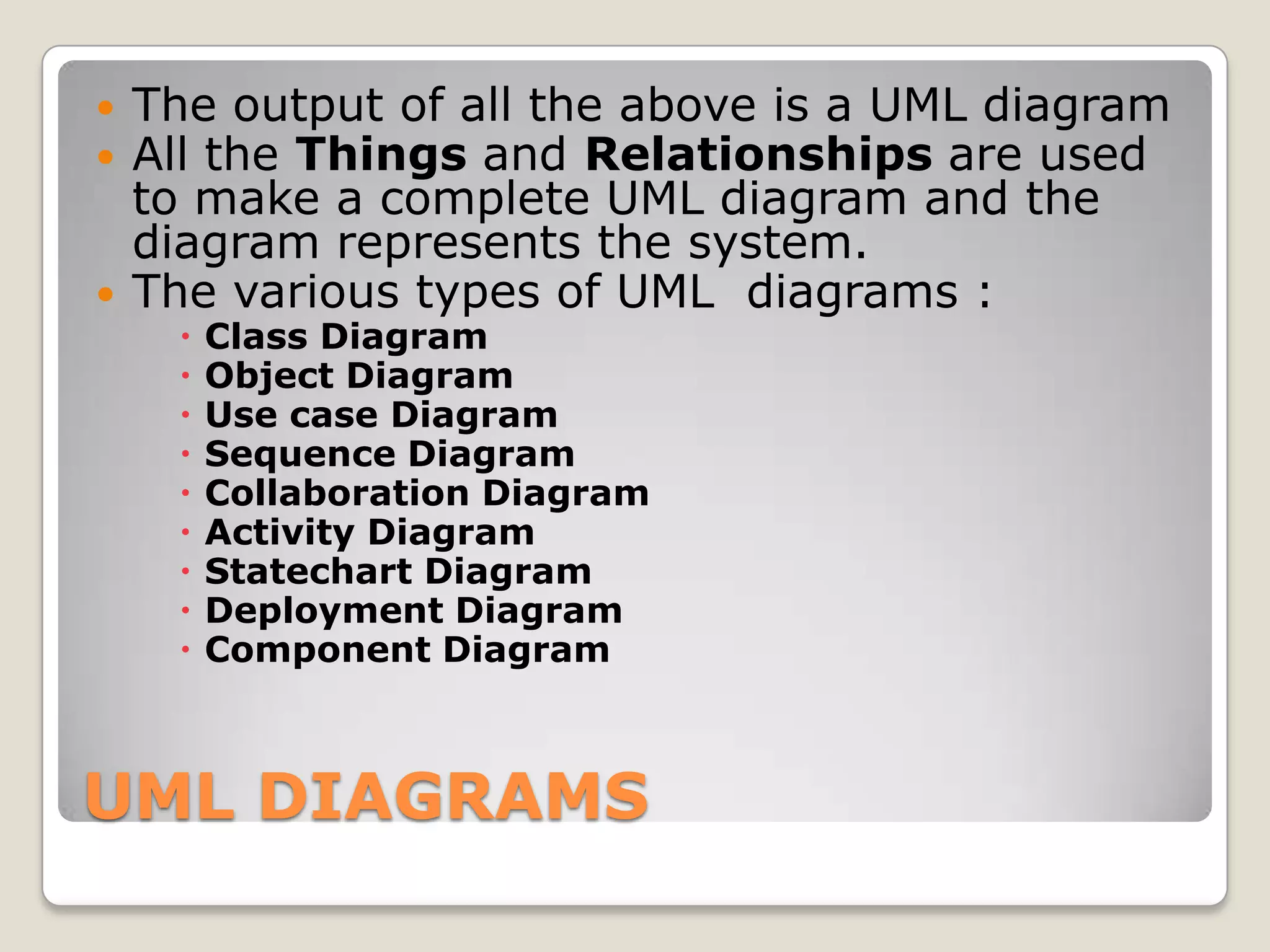 Understanding unified modelling language | PPTX