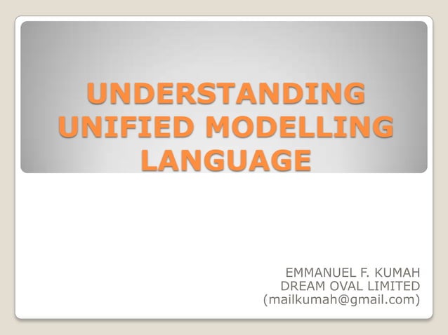 Understanding unified modelling language | PPTX