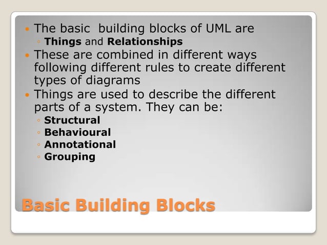 Understanding unified modelling language | PPTX