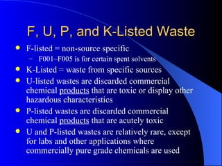 Understanding universal & hazardous waste | PPT