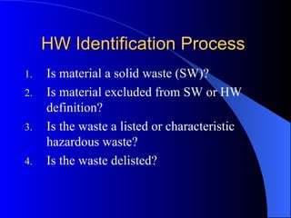 Understanding universal & hazardous waste | PPT