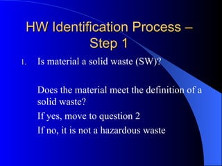 Understanding universal & hazardous waste | PPT