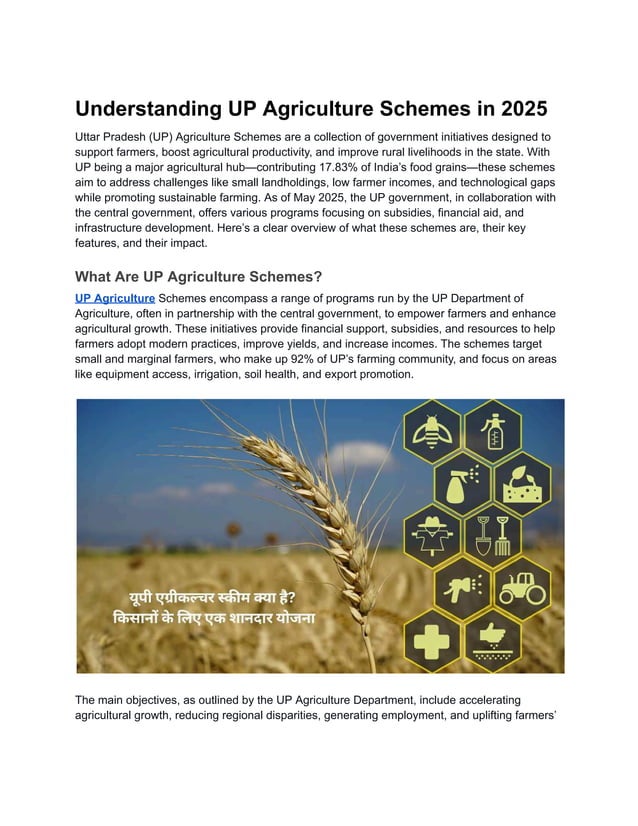 Understanding UP Agriculture Schemes in 2025.pdf