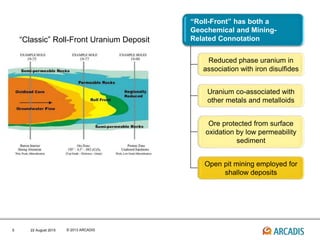 Understanding Uranium Roll-Front Ore Body Formation Aids in Mine ...