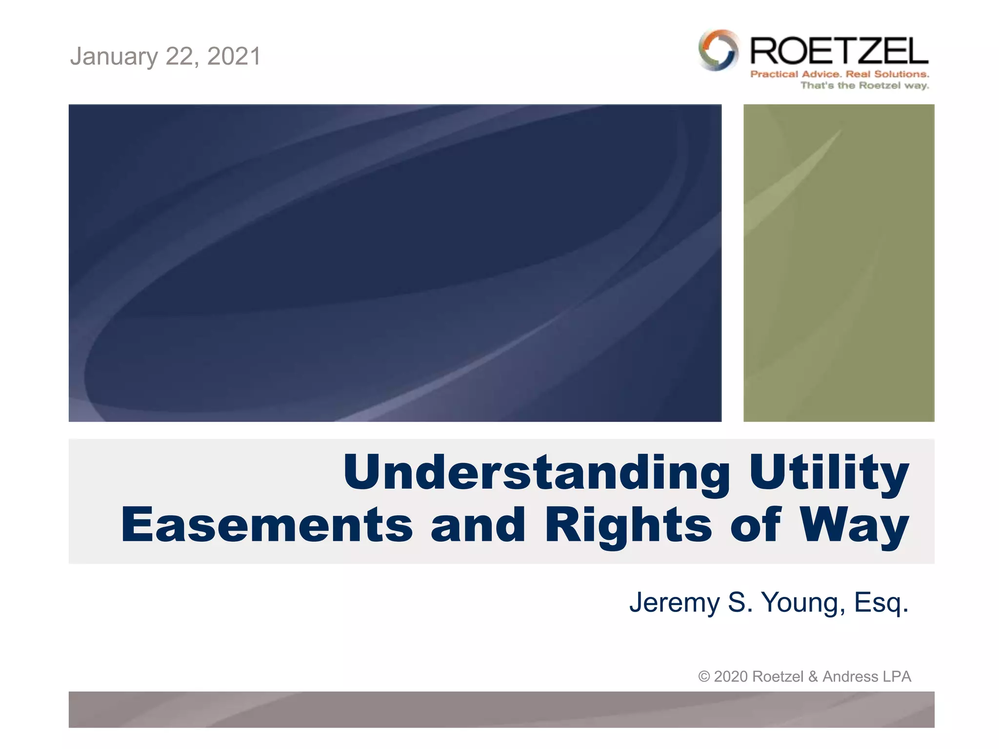 Understanding Utility Easements and Rights of Way | PPTX