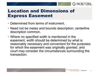 Understanding Utility Easements and Rights of Way | PPTX