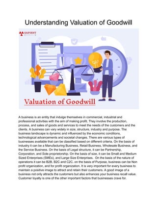 Understanding Valuation of Goodwill. pdf | PDF