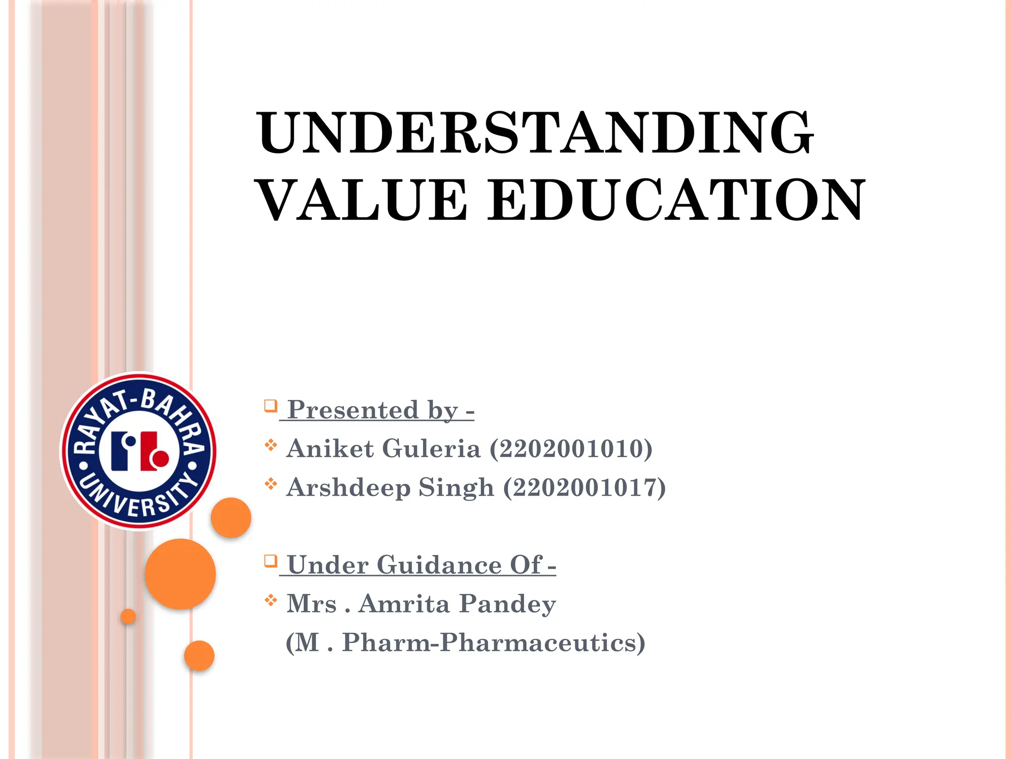 Understanding Value Education (Human Values&Ethics).ppt