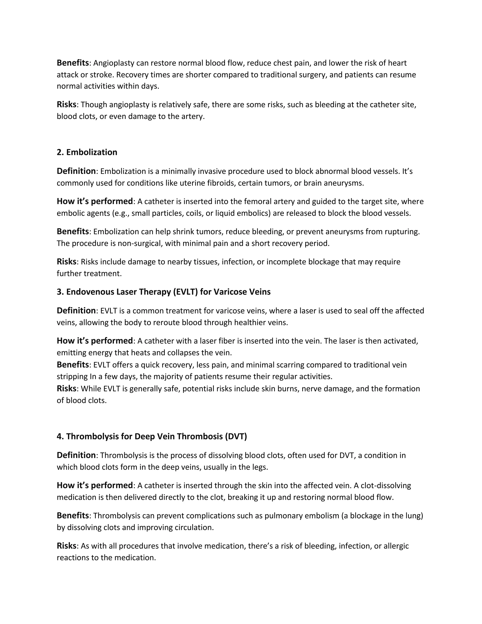 Understanding Vascular and Interventional Procedures: A Comprehensive Guide | PDF
