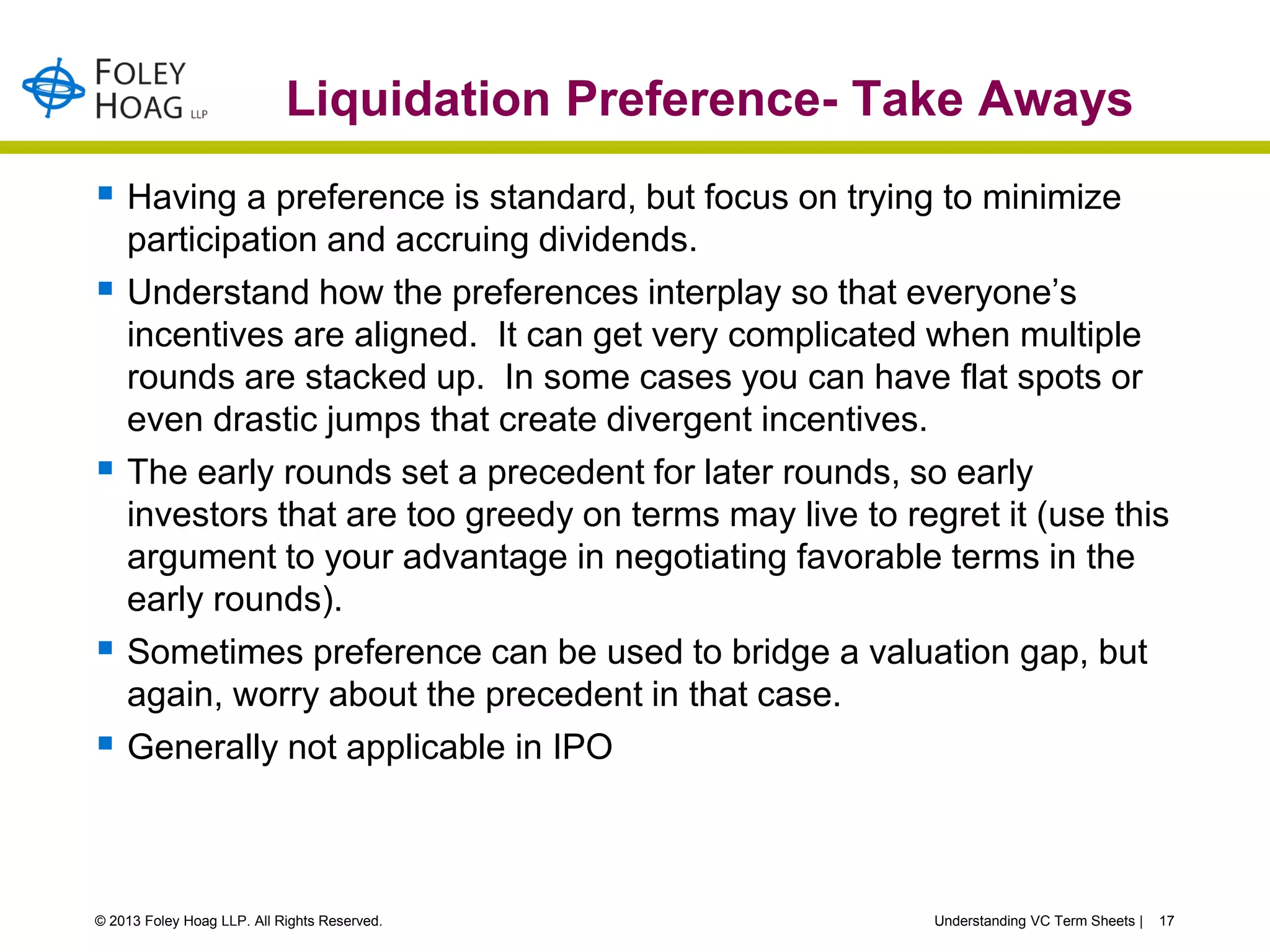 Understanding VC Term Sheets | PDF