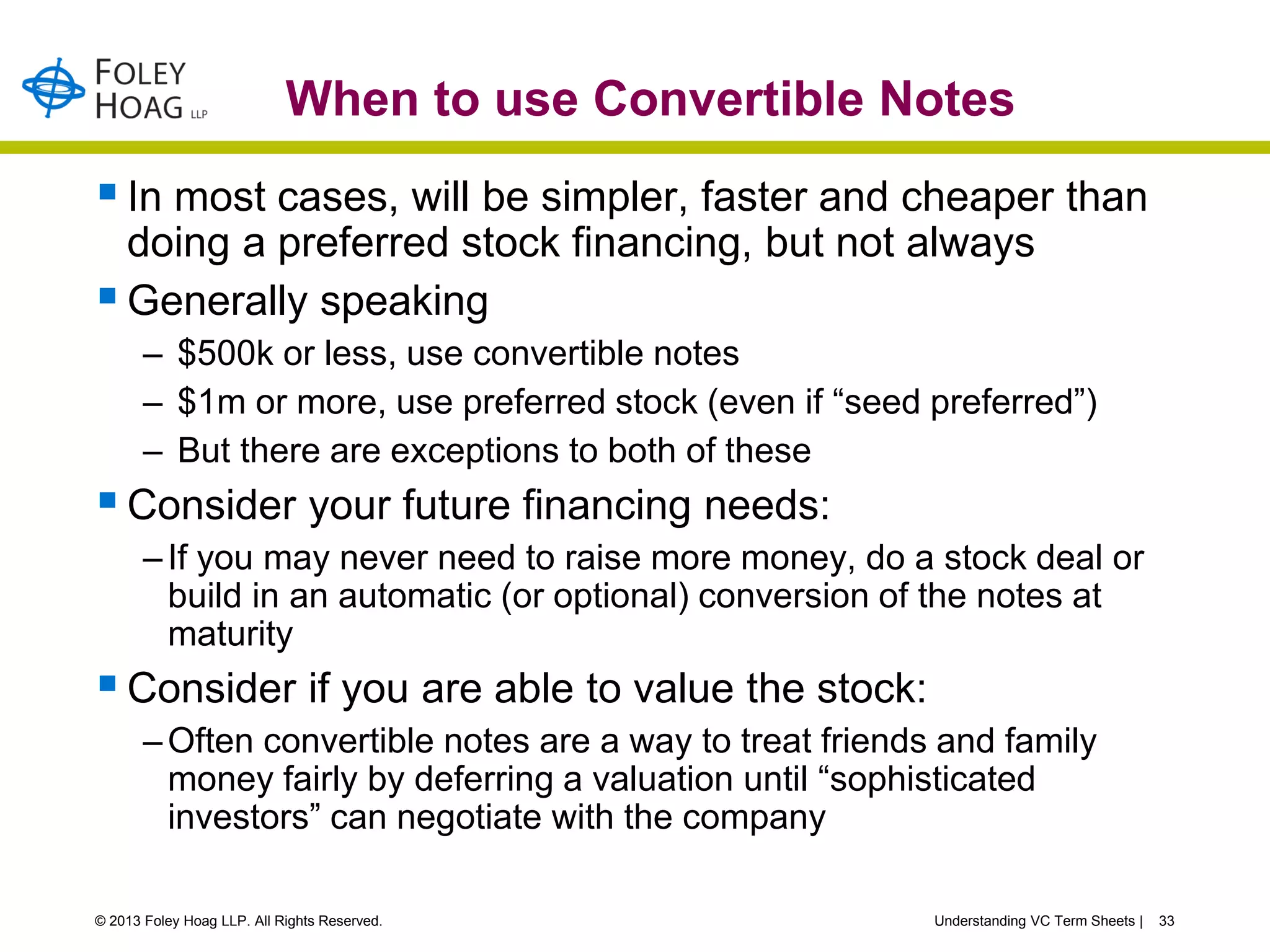 Understanding VC Term Sheets | PDF