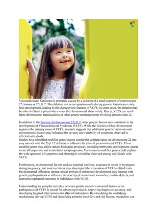 Velocardiofacial Syndrome: Symptoms, Causes, and Management | The ...
