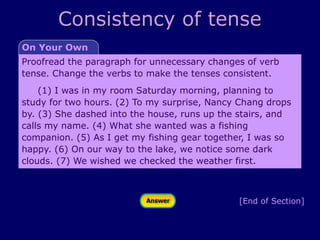 Understanding verb tense | PPT