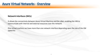 Part 01: Azure Virtual Networks – An Overview | PPTX