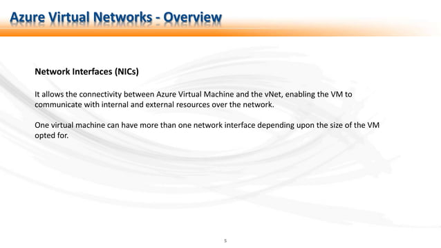 Part 01: Azure Virtual Networks – An Overview | PPTX