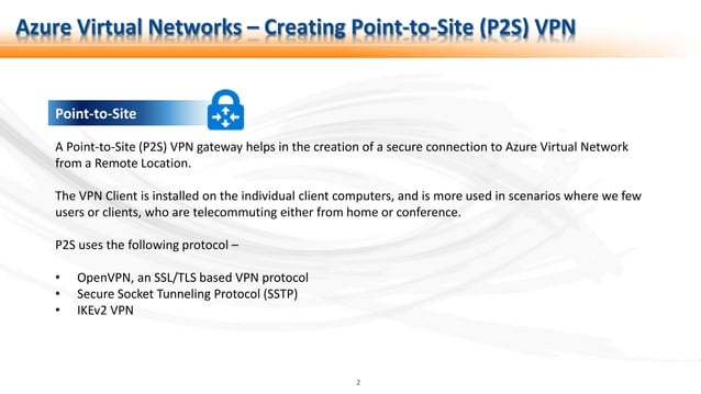 Part 03: Azure Virtual Networks – Understanding and Creating Point-to ...