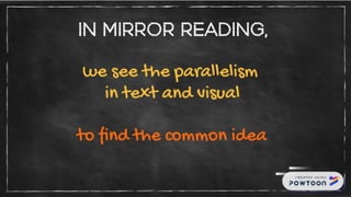 Understanding Visual Text through Mirror Reading | PPT