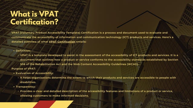Understanding VPAT Certification: Enhancing Accessibility and ...
