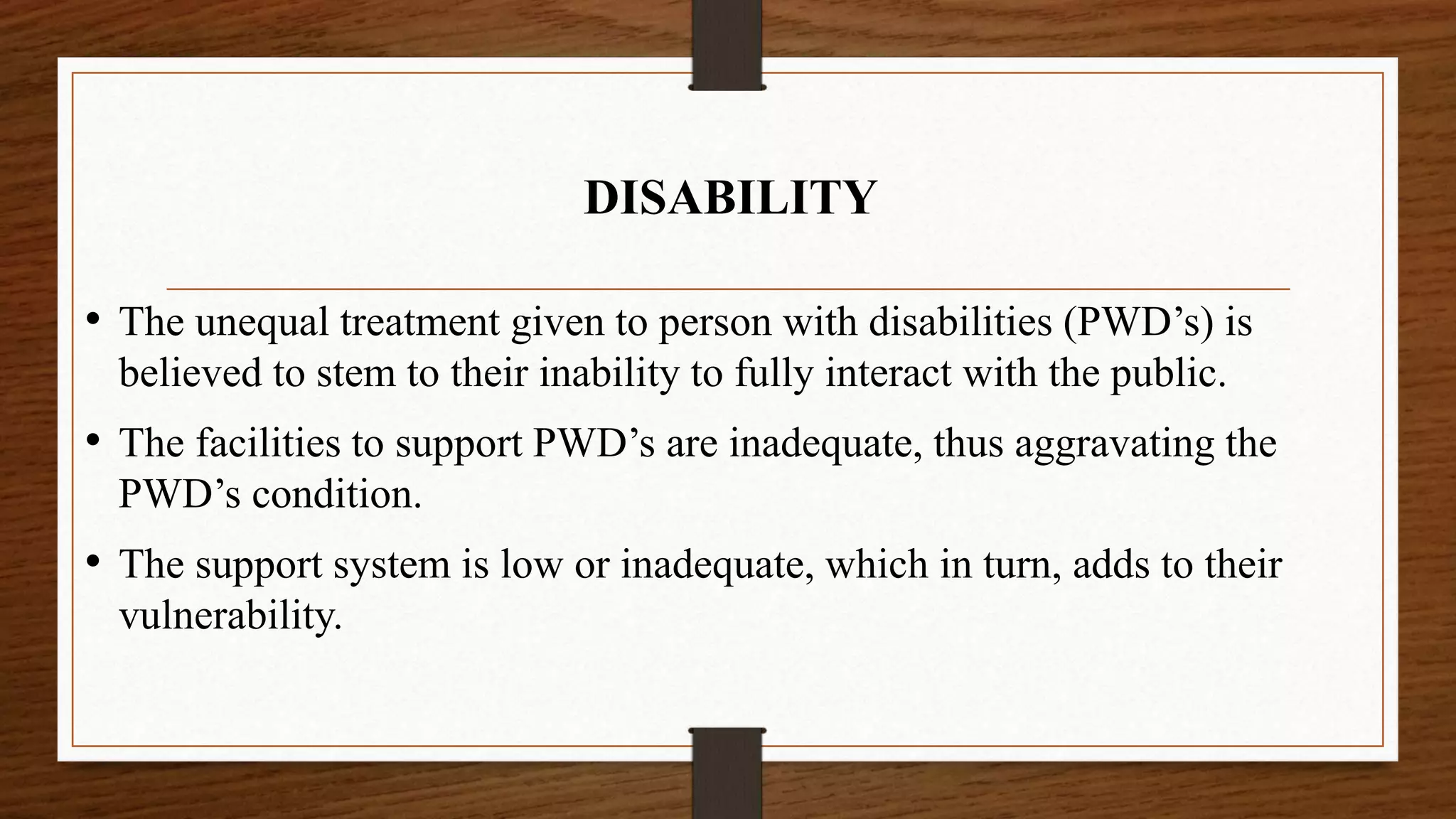 Understanding vulnerability to hazards and disasters | PPTX