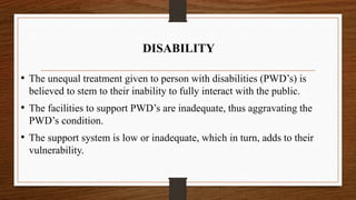 Understanding vulnerability to hazards and disasters | PPTX