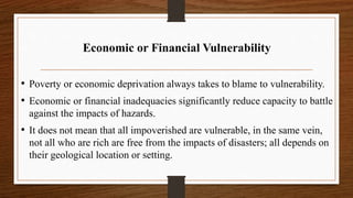 Understanding vulnerability to hazards and disasters | PPTX