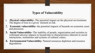 Understanding vulnerability to hazards and disasters | PPT