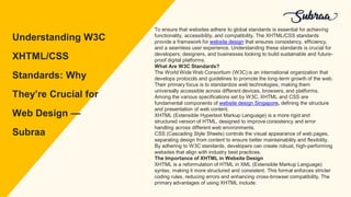 Understanding W3C XHTML CSS Standards Why They’re Crucial for Web ...