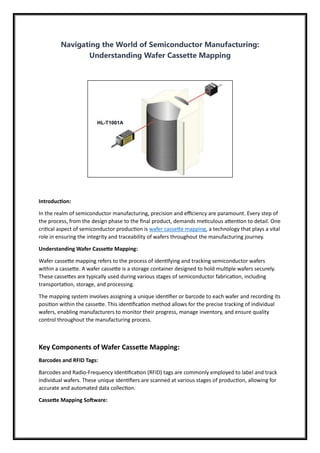 A Guide to An Ultimate Wafer Cassette Mapping | PDF