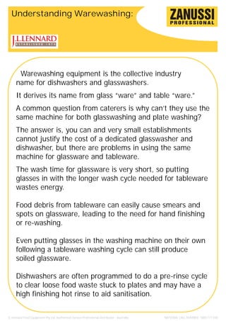 Understanding Warewashing 2011 | PDF